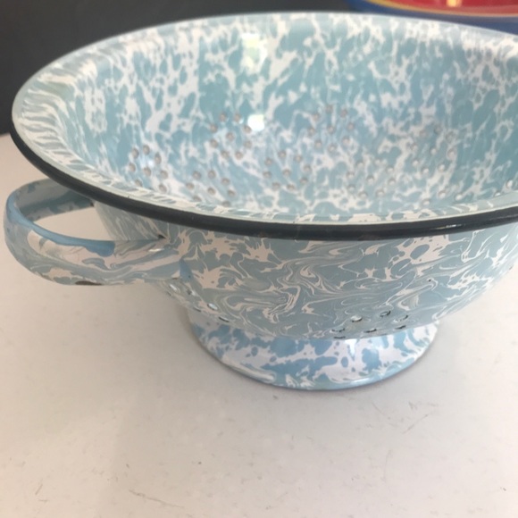 Vintage | Kitchen | Vintage Swirl Enamel Colander | Poshmark